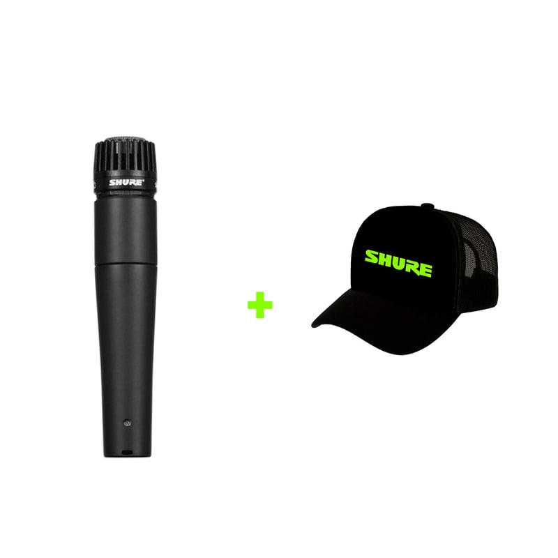 Kit Microfone Shure SM57 + Boné Trucker Oficial Shure | Loja Shure ...