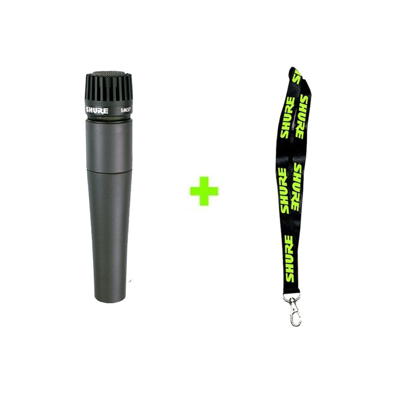 Kit Microfone Instrumento SM57-LC + Cordão Shure - Loja Shure